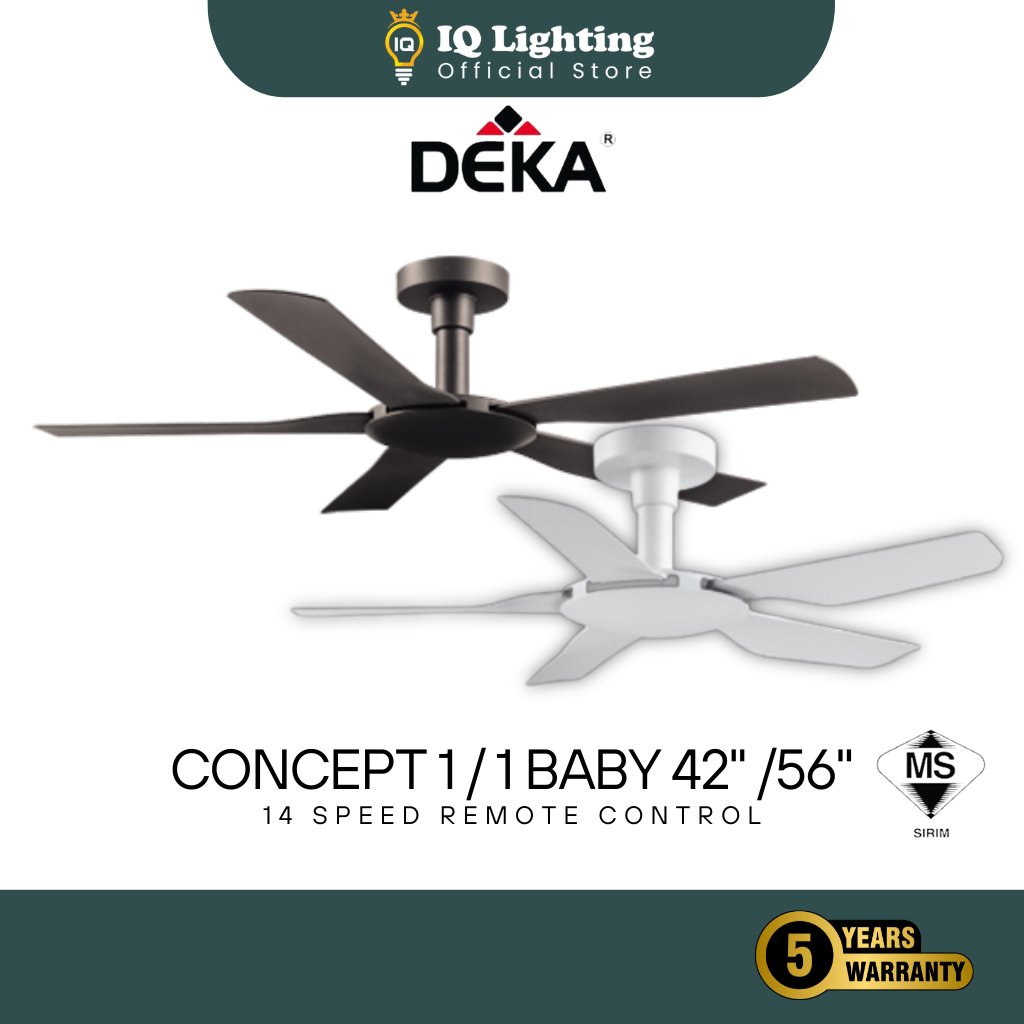 🔥NEW🔥 DEKA CONCEPT 1 BABY / CONCEPT 1 42" / 56" 5 Blades DC Baby Fan ...