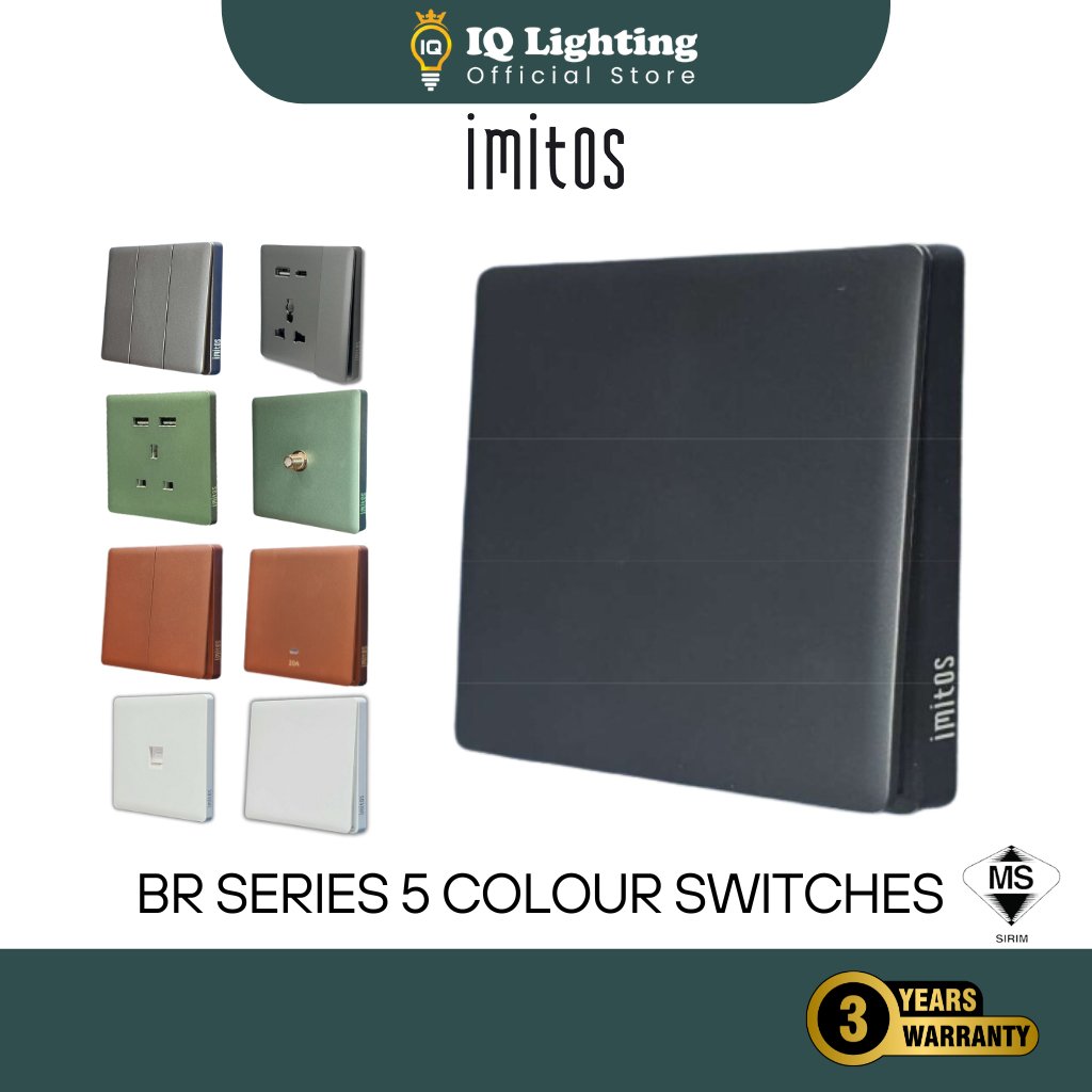 🔥SIRIM🔥 Imitos BR Series Socket Modern Wall Switch Design Suis Dinding ...
