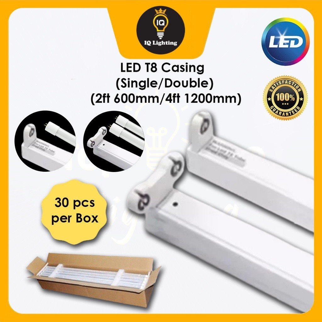[BOX SET] LED T8 Casing LED T8 Fitting T8 LED Tube LED Single Casing ...