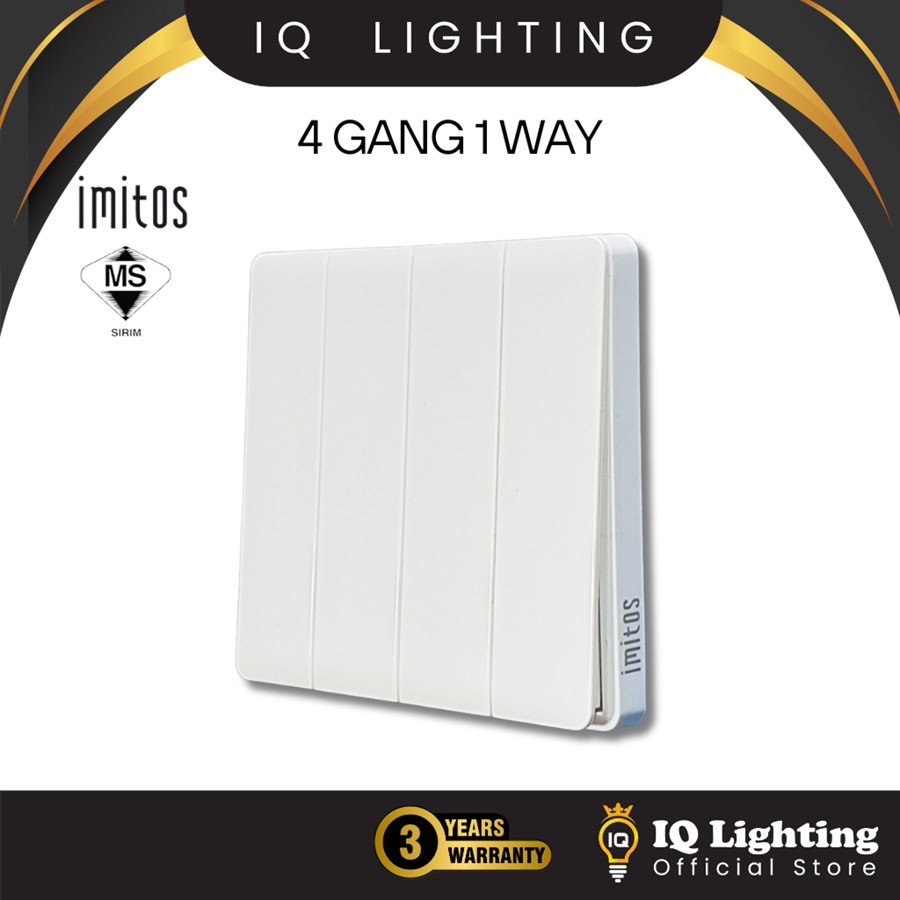 Imitos BS Series WHITE Switch Socket Modern Wall Switch Design Suis ...
