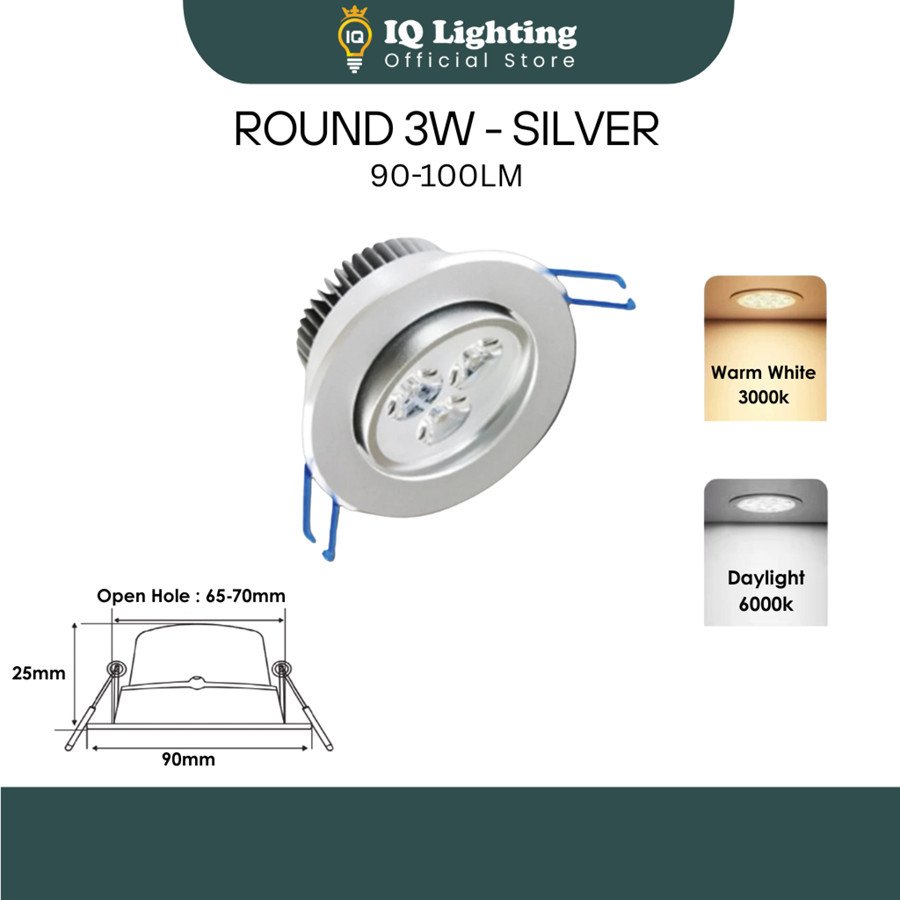 LED RECESSED EYEBALL SPOTLIGHT 3W / 7W LED SMD EYE BALL CEILING LIGHT ...